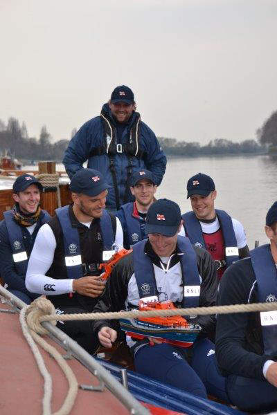 Crewsaver RNLI Historic Lifeboat row - University Boat Race coverage - MAA